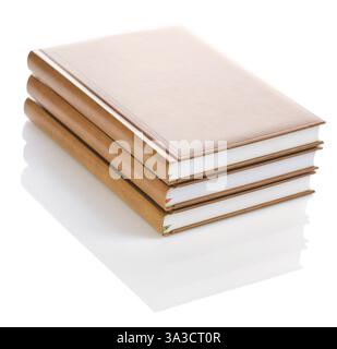Three notebooks isolated on white Stock Photo - Alamy