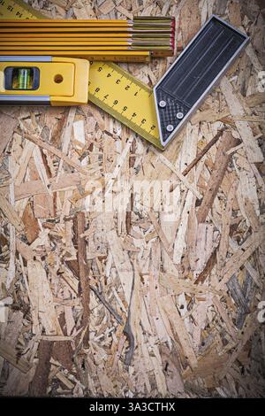 Square ruler construction level wooden meter blueprints and tape ...