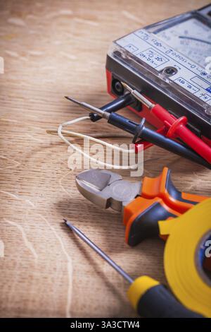 electrical tools multimeter tester nippers screwdriver roll insulating ...