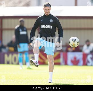 MOTHERWELL, SCOTLAND - MARCH 15: St Mirren's Killian Phillips scores to ...