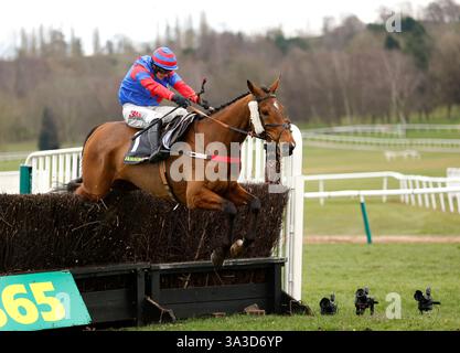 Mr Vango ridden by Jack Tudor on their way to winning the JenningsBet ...