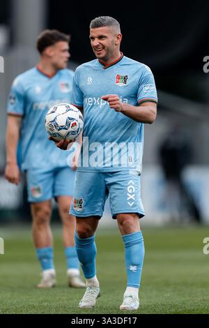 UTRECHT - Bryan Linssen (N.E.C. Nijmegen) arrives for the presentation ...