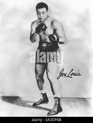 Joe Louis. Portrait of the American boxer, Joseph Louis Barrow (1914 ...