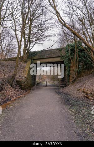 Healey Dell Viaduct in Healey Dell Nature Reserve in the Spodden Valley ...