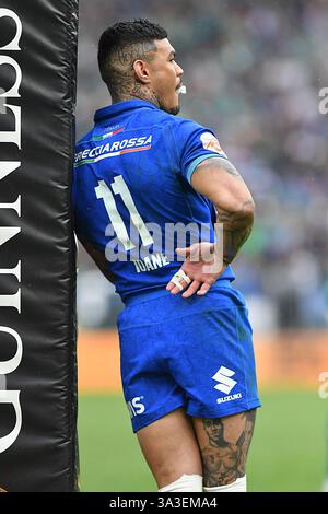 Olimpico Stadium, Rome, Italy - Monty Ioane of Italy runs during Six ...