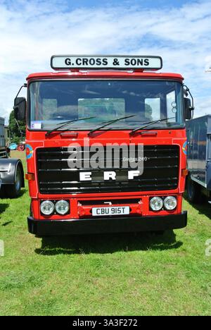 A 1979 ERF B Series lorry parked on display at the 47th Historic ...