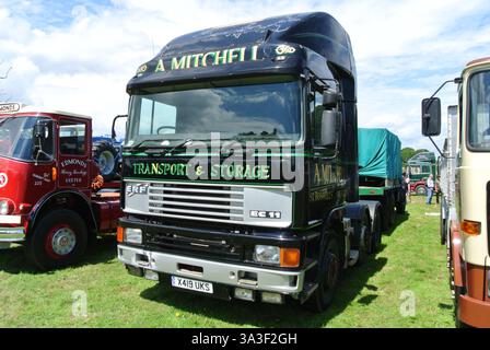 A 2000 ERF EC11 lorry parked on display at the 49th Historic Vehicle ...