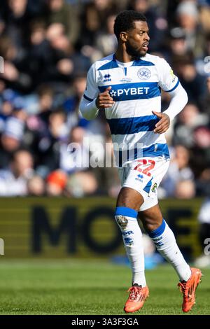 Kenneth Paal of Queens Park Rangers reacts during the Sky Bet ...