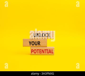 Unlock your potential symbol. Concept words Unlock your potential on ...