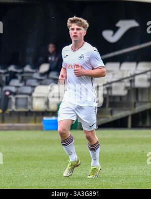 Landore, Swansea, Wales. 1 March 2025. Rico Kennedy of Queens Park ...