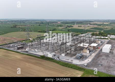 aerial view of The Pillswood Battery Energy Storage System (BESS ...