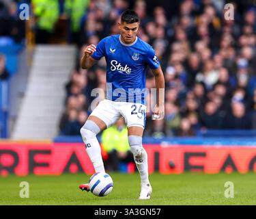 Carlos Alcaraz of Everton during the Everton FC v AS Roma Pre-Season ...
