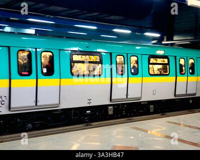 Cairo, Egypt, February 17 2025: The third line of The Cairo tunnel ...