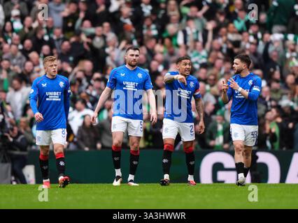 Celtic's Reo Hatate (right) scores his sides first goal during the ...