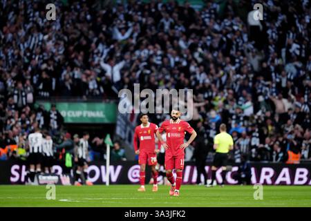 Liverpool's Alexander Isak, second right, in action against Everton's ...