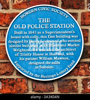 The old police station Howden Stock Photo - Alamy