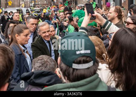 Prime Minister Mark Carney left, meets with New Brunswick Premier Susan ...