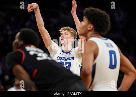 Creighton forward Jackson McAndrew (23) shoots the ball against South ...