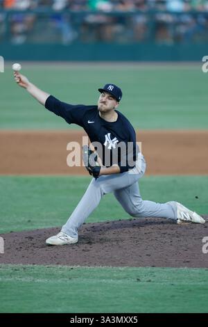 New York Yankees pitcher Ben Hess (73) during an MLB Spring Breakout ...