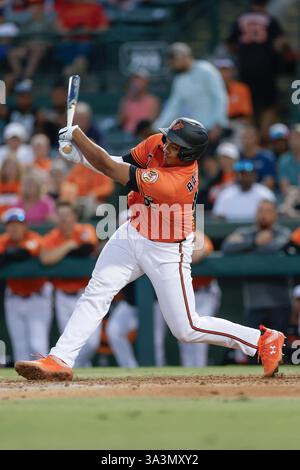 Baltimore Orioles catcher Samuel Basallo (62), with helmet cam, during ...
