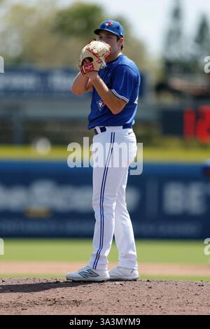 Toronto Blue Jays' Trey Yesavage during a baseball game, Thursday, June ...