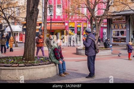 Plovdiv, Bulgaria - February 4, 2025 - street photography in central ...