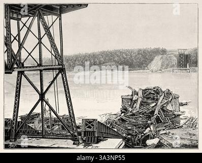 Quebec Bridge Collapse of 1907 Stock Photo - Alamy