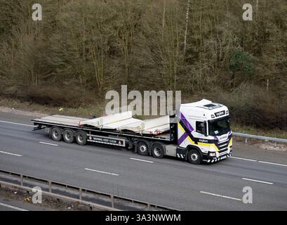 Explore Transport lorry on the M40 motorway, Warwickshire, UK Stock ...
