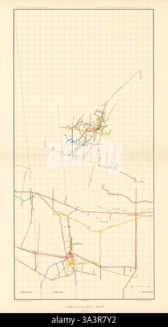 Comstock Silver Lode Mine Map 9 Knickerbocker, Baltimore Consolidated ...