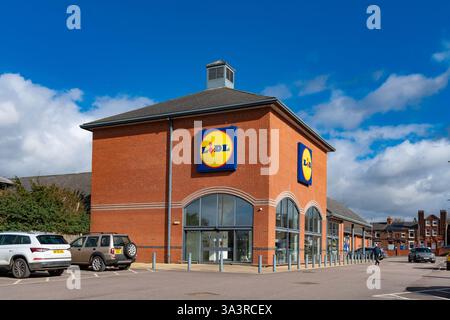 A LIDL supermarket, Leek, Staffordshire, UK Stock Photo - Alamy