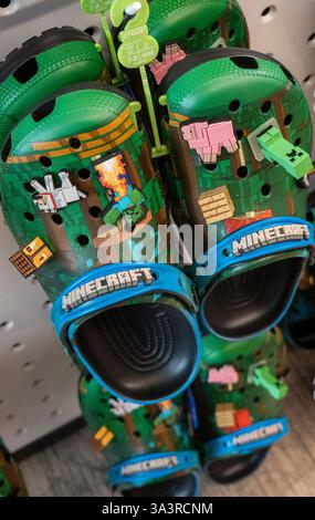 Interior of the crocs clogs foam footwear store on W. 34th St., New ...