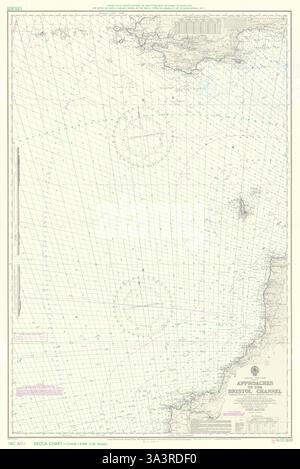 Cornwall. Bristol Channel Approaches. Admiralty sea chart #1178. 1979 ...