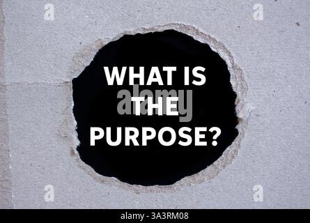 What is the purpose message written on black notebook page on red ...