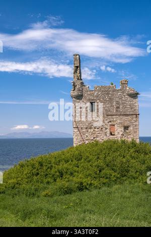 Stunning view at Greenan Castle, Ayrshire, Scotland Stock Photo - Alamy