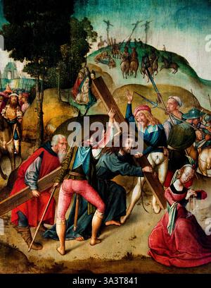 Master of Delft 19th century Christ Carrying the Cross Maitre de Delft ...
