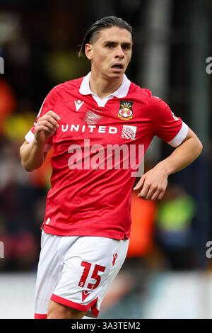 Wrexham's George Dobson during the Sky Bet Championship match at The ...