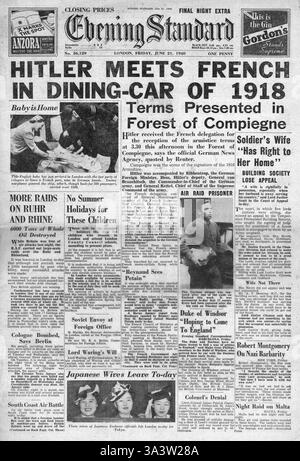 Adolf Hitler in the Forest of Compiegne, 1940 Stock Photo - Alamy