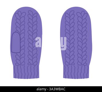Knitted Igloo One-Fingered Mitten Gloves Fashion hand accessory ...