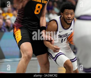 Kansas State guard David Castillo (10) during the first half of an NCAA ...