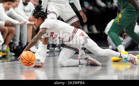 Texas Tech guard Elijah Hawkins (3) defends against Florida guard ...