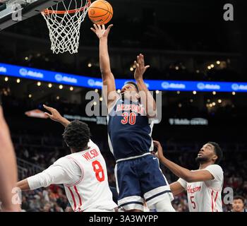 Arizona forward Tobe Awaka (30) against Arizona State during the first ...