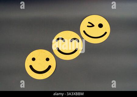 Minimalist White Smiley Face on Dark Green Background Symbolizing ...