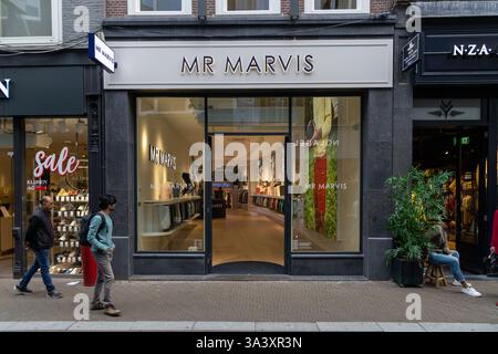mr. Marvis logo sign at the fashion shop. Retail clothing and fashion ...