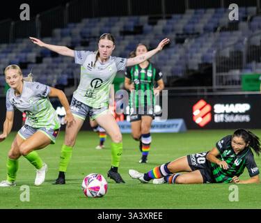 Hayley Taylor-Young of Canberra United in action during the A-League ...