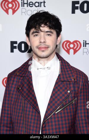 David Archuleta arrives at the iHeartRadio Music Awards, Monday, March ...