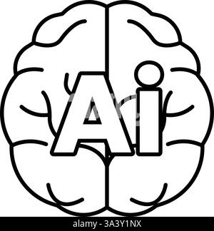 AI in Psychology concept. Digital interface for cognitive behavioral therapy with human and ...