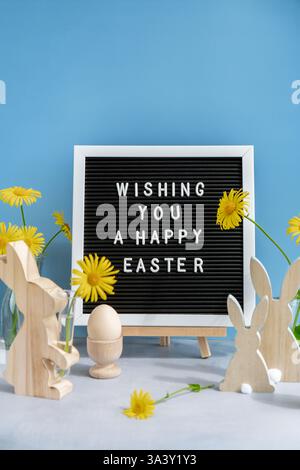 Phrase WISHING YOU A HAPPY EASTER traditional greeting to christian ...