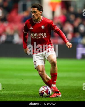 Haydon Roberts of Bristol City during the Sky Bet Championship match ...