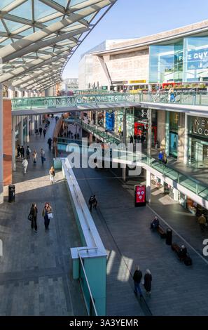 Levels of shops in South John Street shopping centre, Liverpool ONE ...