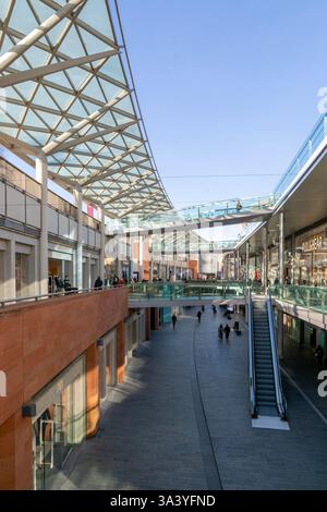 Levels of shops in South John Street shopping centre, Liverpool ONE ...